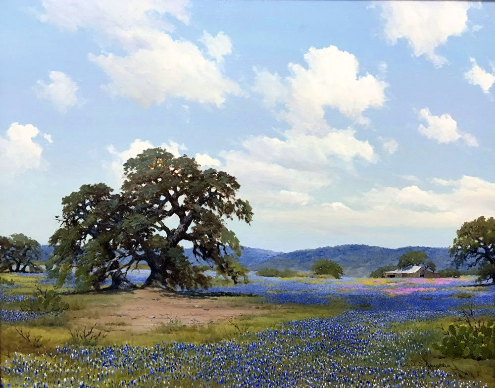 William Slaughter and Porfirio Salinas Texas Bluebonnet paintings ...